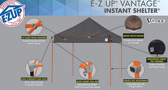 EZ Up Canopy: The #1 Easy Up Tent & Canopy Dealer