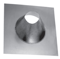 DuraVent 6 Inch Diameter Tall Cone Adjustable B-Vent Roof Flashing - 0/ ...