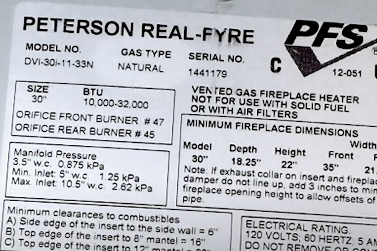 Appliance Rating Plate at Susan Cochrane blog