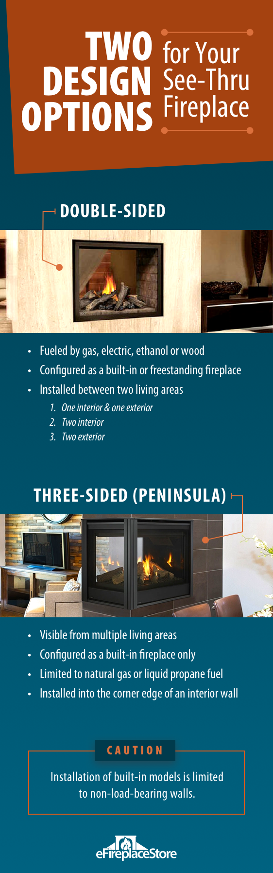 The #1 See Through Fireplace & Double Sided Fireplace Store